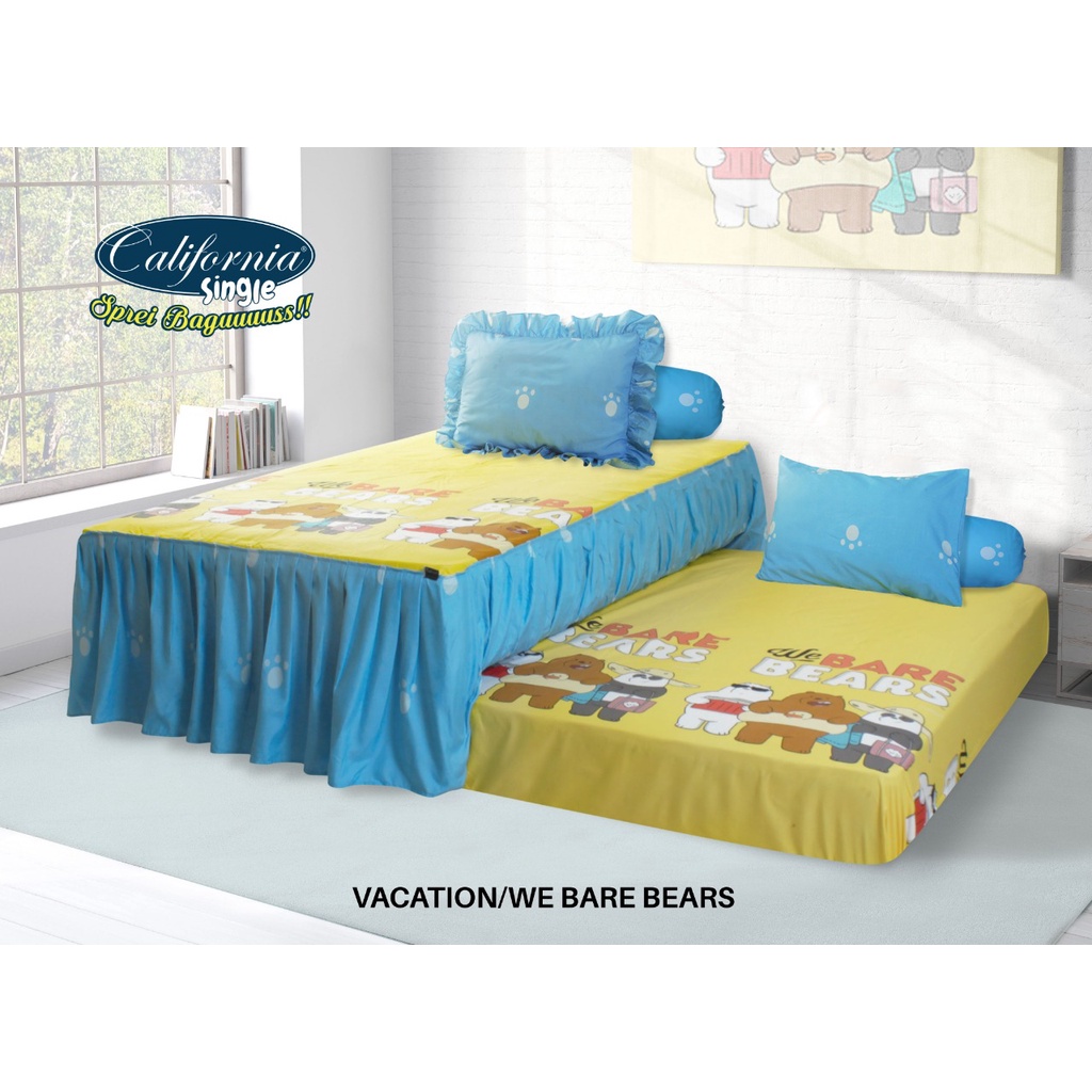 Jual Sprei Sorong California Cartoon Series - 120x200cm | Shopee Indonesia