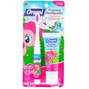 Jual Orajel My Little Pony Toothpaste with Toothbrush Fluoride Free ...