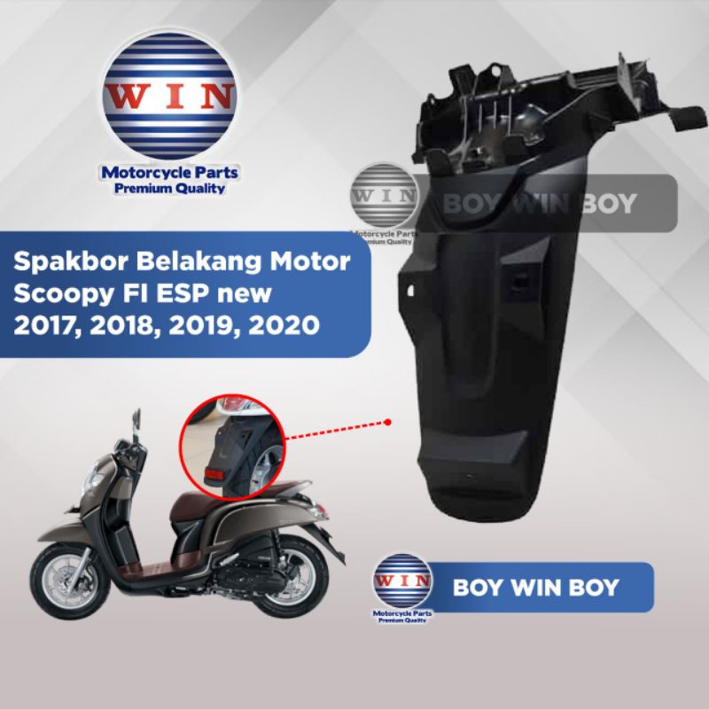 Jual SPAKBOARD BELAKANG MOTOR HONDA SCOOPY FI ESP 17 I 2017 2018 2019 ...
