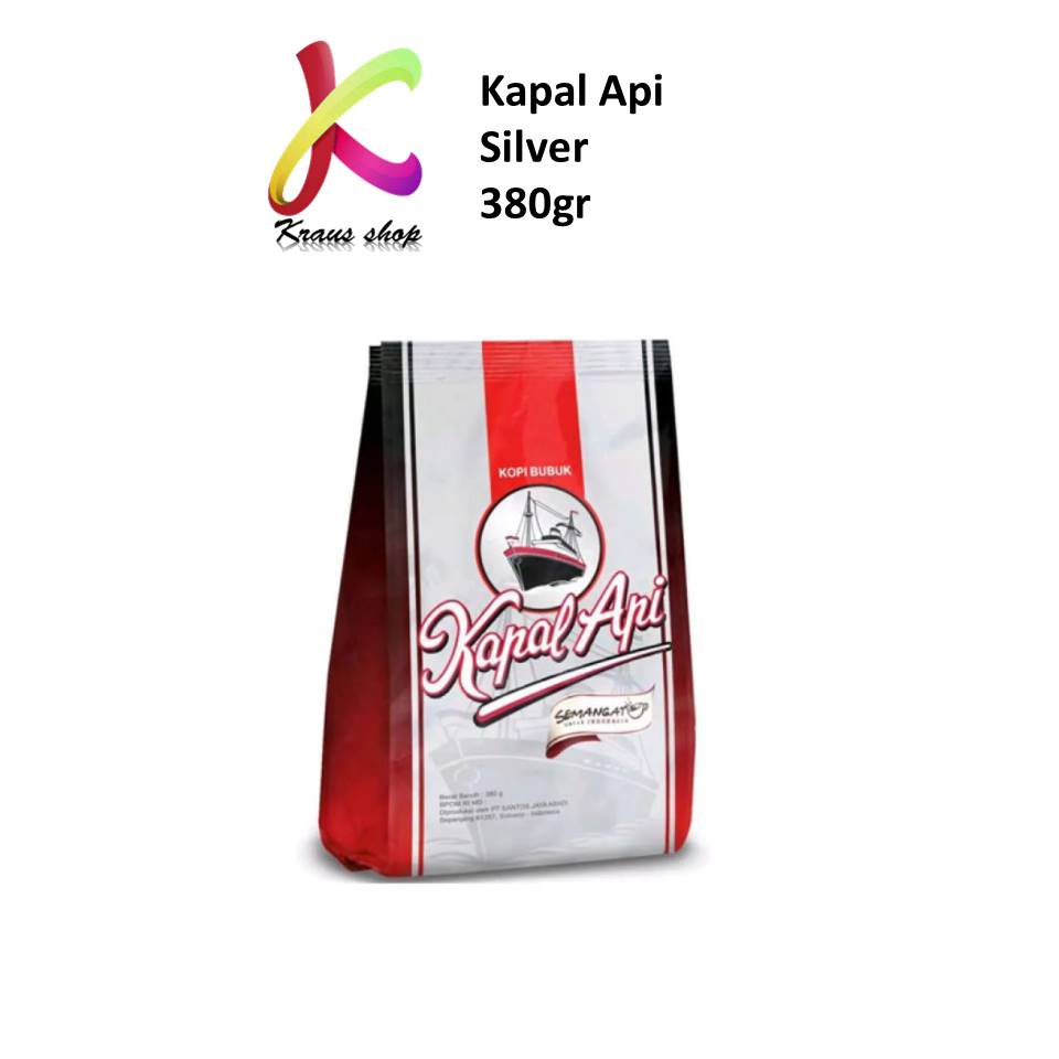 Jual Kapal Api 380gr MERAH // SILVER / Kopi Kapal Api / Kopi | Shopee ...