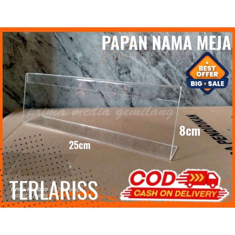 Jual Acrylik Name Desk/Papan Nama/Nama Meja | Shopee Indonesia
