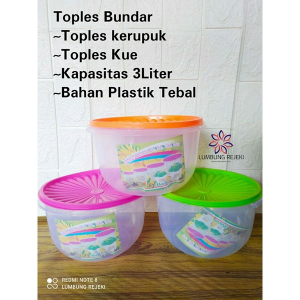 Jual Toples Plastik Sealware 3 liter/toples kerupuk/toples serbaguna ... Jual Toples Plastik Sealware 3 liter/toples kerupuk/toples serbaguna ...