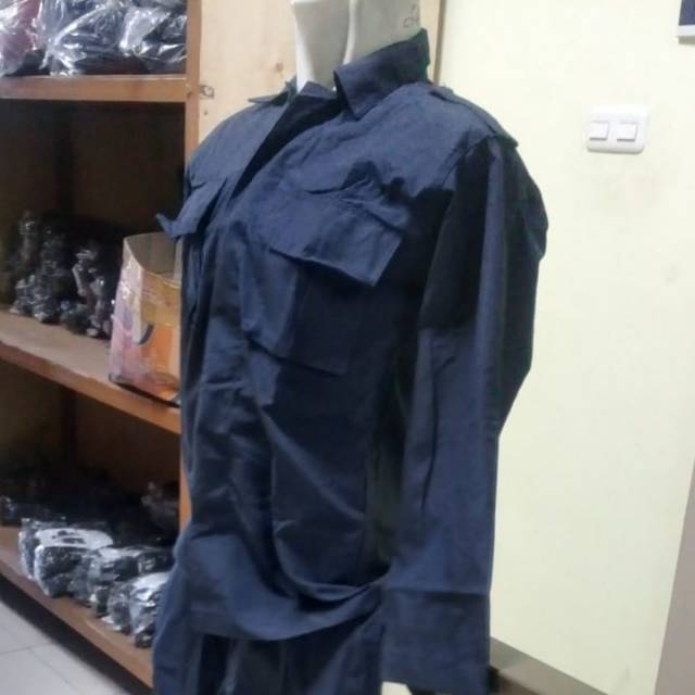 Jual Seragam pdl satpam biru-seragam security-stelan satpam pdl | Shopee Indonesia