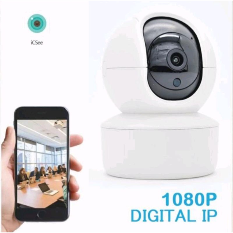 Jual IP CAMERA ICSEE MINI 8MP HD 1080P SNOWMAN + Free Bracket BABY ...