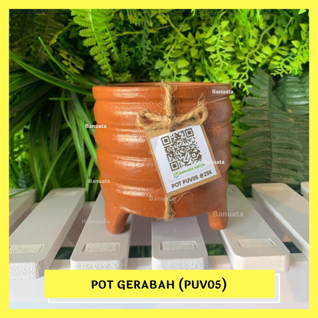Jual Pot Gerabah (PUV05) | Pot Terakota | Pot Estetik Aesthetic| Pot ...