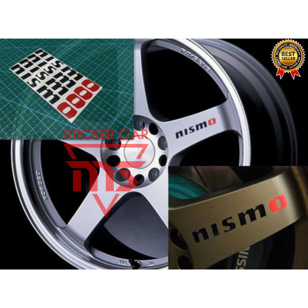 Jual sticker stiker mobil nissan nismo whells rim velk nismo 4pcs ...