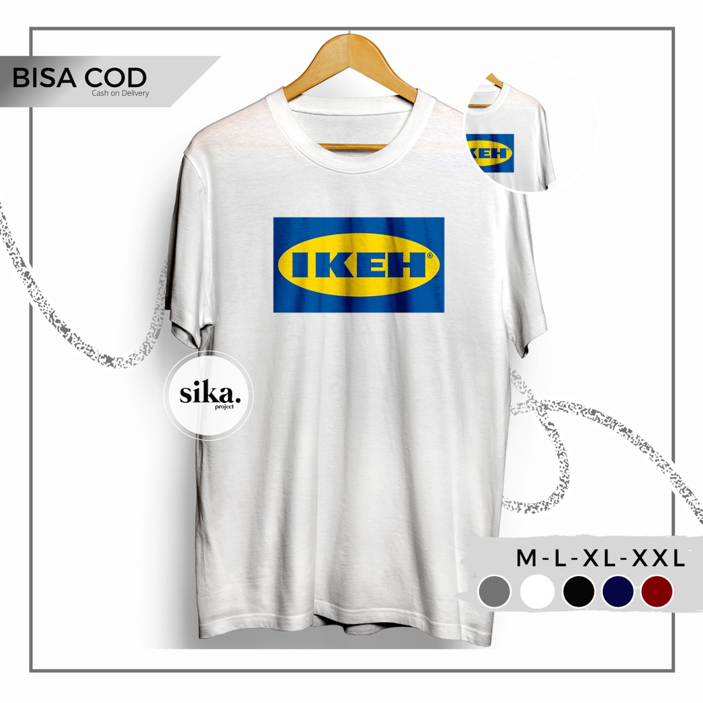 Jual SIKAOS Plesetan IKEA Baju Kaos Pria Sablon Premium Poliflex ...