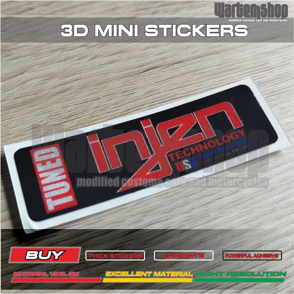 Jual STICKER MINI 3D TUNNER INJEN TUNNED | Shopee Indonesia