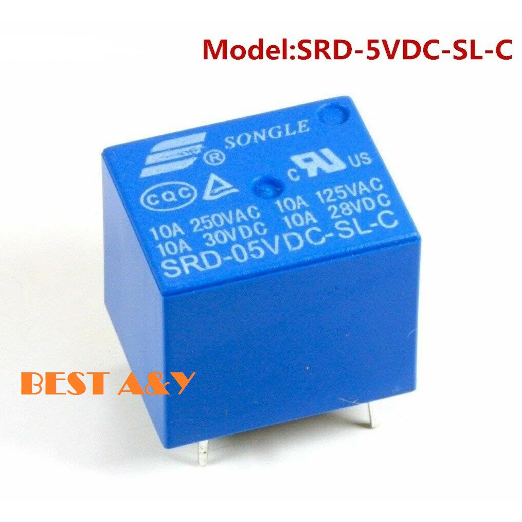 Jual SRD-05VDC-SL-C Relay 5V DC 5 Pin PCB 10A Original Songle | Shopee ...