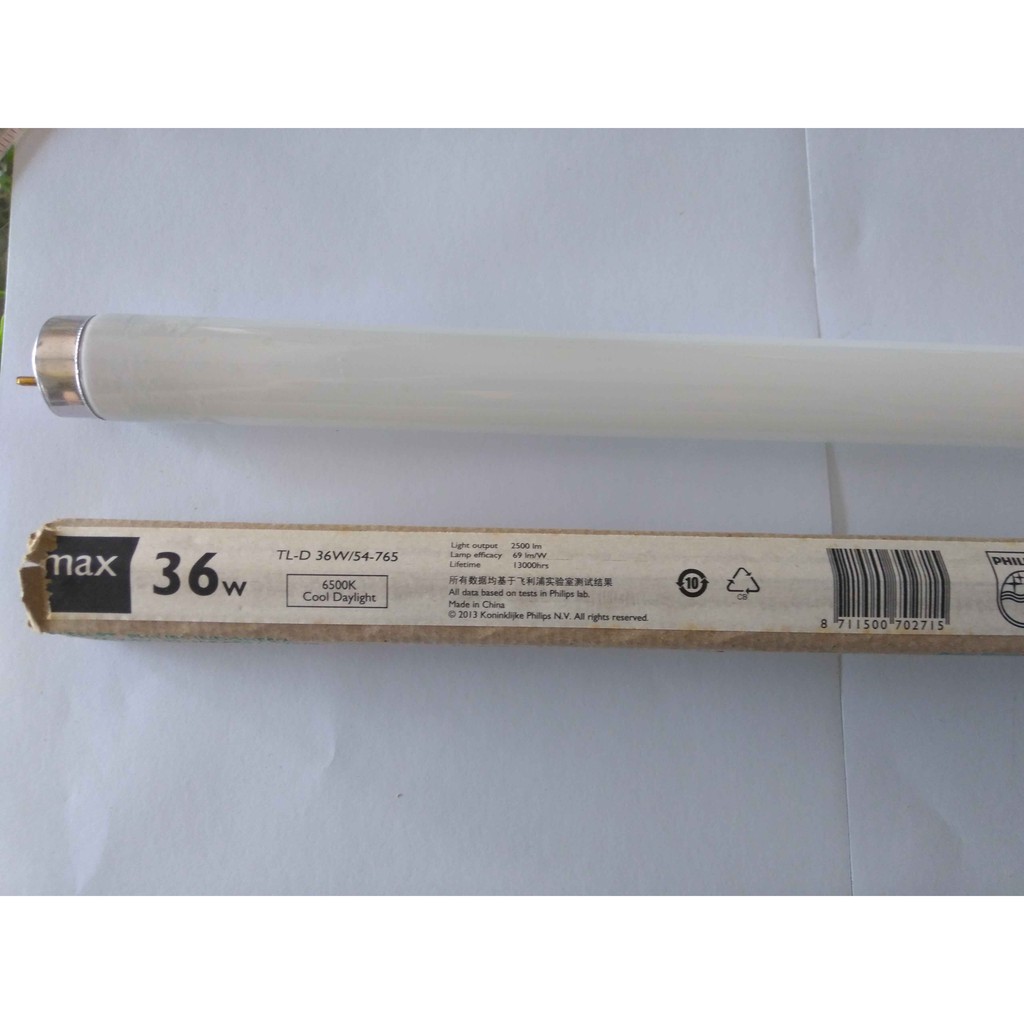 Jual Lampu Philips Philip TL 36w 36 watt TL-D 36W/54-765 1SL/50 Lifemax ...