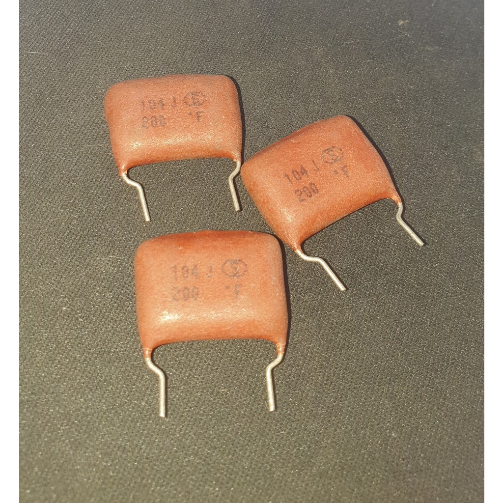 Jual Capacitor Mylar Atau Kapasitor Milar 104J 0.10uF 200V Harga per 3 ...