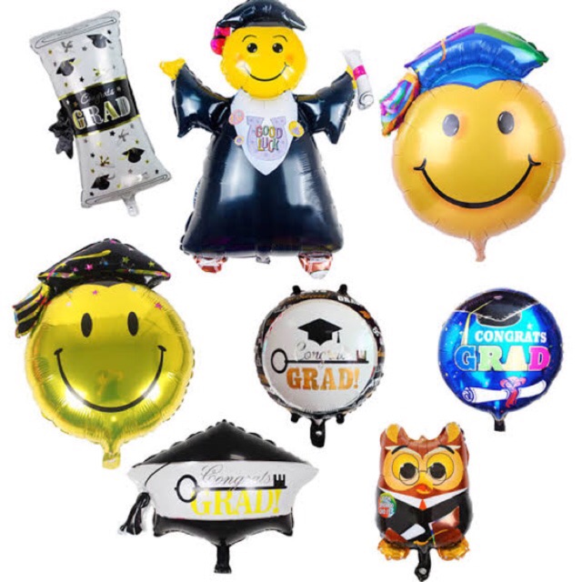 Jual Balon wisuda kecil - balon sarjana - balon foil graduation - balon ...