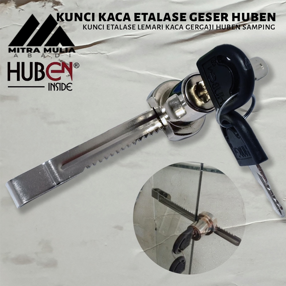 Jual Kunci Kaca Etalase Geser Huben l Kunci Gergaji rel | pengunci ...
