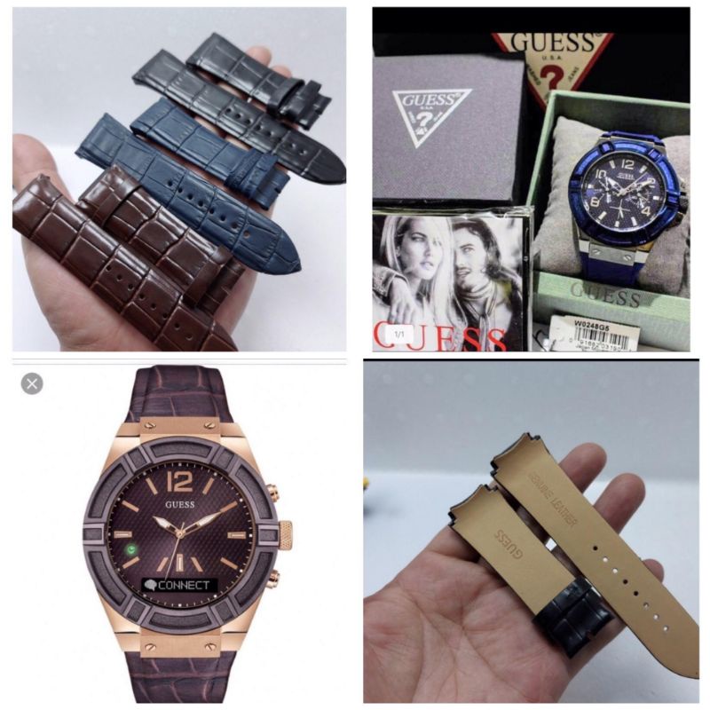Jual TALI JAM TANGAN KULIT BUAT GUESS | Shopee Indonesia