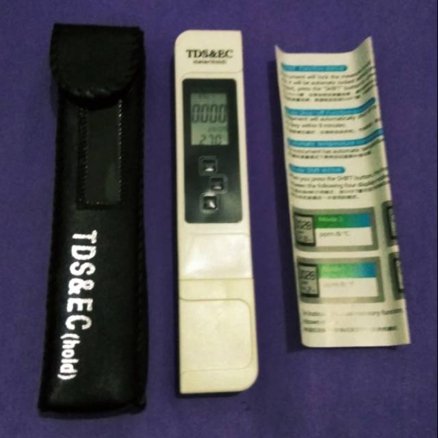 Jual TDS EC meter untuk mengukur PPM dan EC larutan nutrisi hidroponik ...
