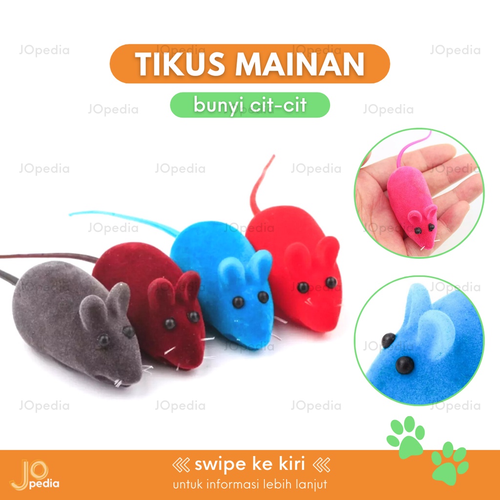 Jual TIKUS MAINAN Bunyi Cit Cit Mainan Kucing Anjing Gigit Dog Cat Toy ...