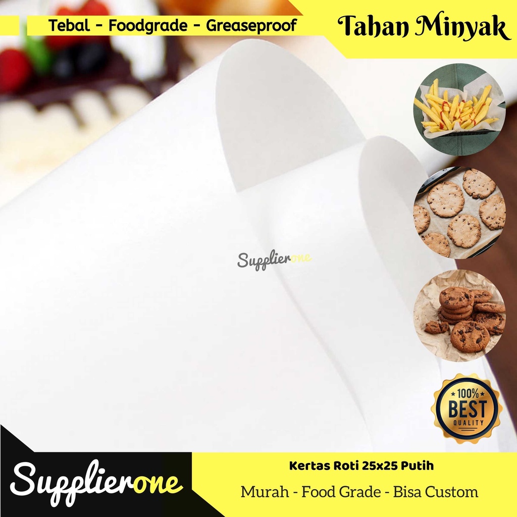 Jual Kertas Kebab / Kertas Roti / Kertas Burger / Kertas Makanan ukuran ...