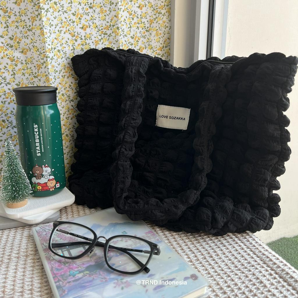 Jual Sozakka Puffy Bag - Tote Bag Puffy Selempang Wanita Tote Bag ...