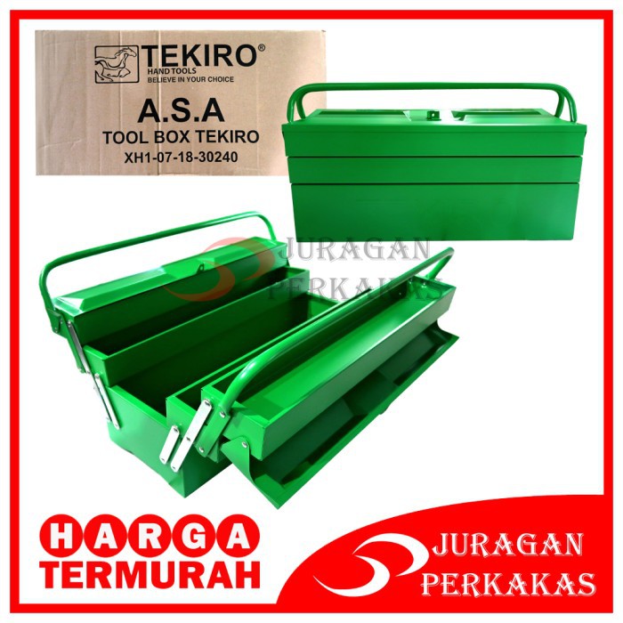 Jual TEKIRO TOOL BOX BESI 3 SUSUN TOOLBOX TOOLKIT KOTAK PERKAKAS ST ...