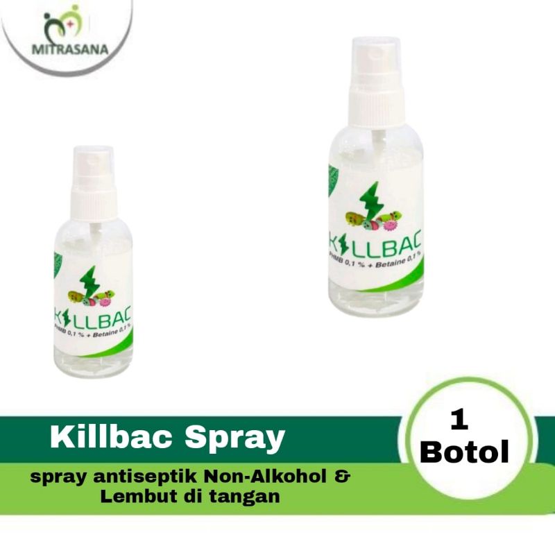 Jual Killbac Spray 60 Ml - Antiseptik Hand Sanitizer | Shopee Indonesia