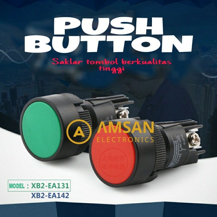 Jual Push Button Switch 22mm XB2-EA131 EA142 Merah Hijau Start-Stop | Shopee Indonesia