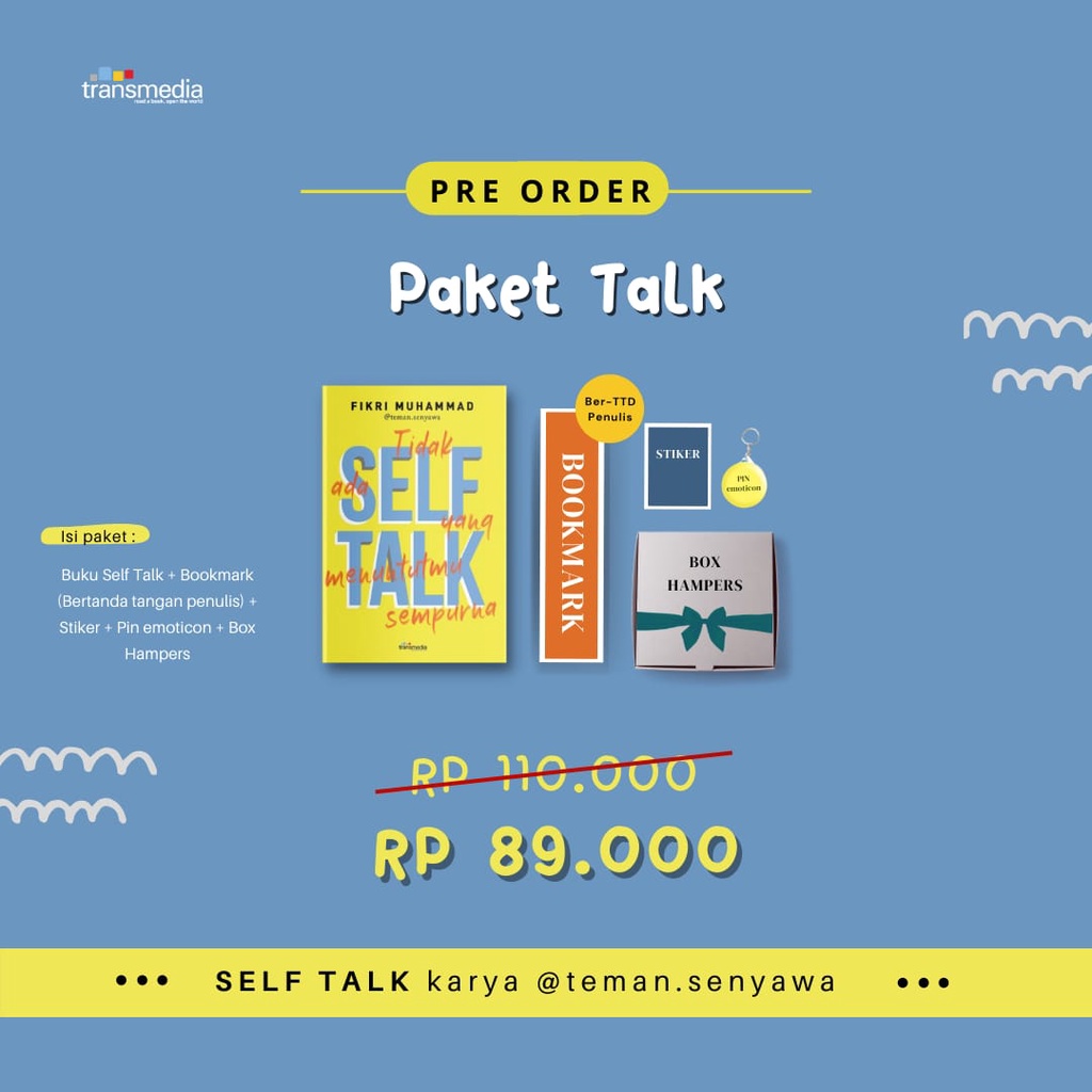 Jual Buku Self Talk + TTD - Fikri Muhammad | Shopee Indonesia