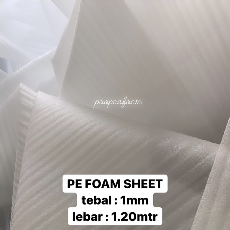 Jual Busa PE FOAM SHEET 1mm lebar 120 cm Packing Kemasan | Shopee Indonesia