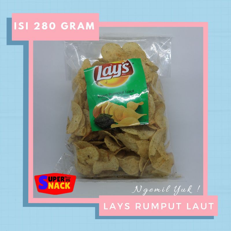 Jual Lays Rumput Laut 280 Gram Snack Kiloan | Shopee Indonesia