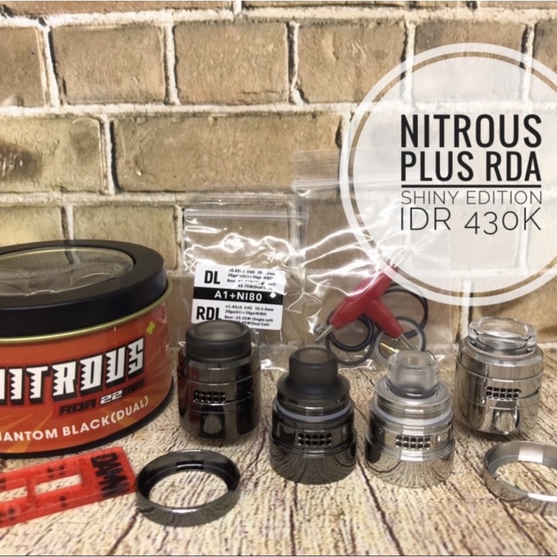 Jual AUTHENTIC RDA NITROUS PLUS SHINNY EDITION | Shopee Indonesia