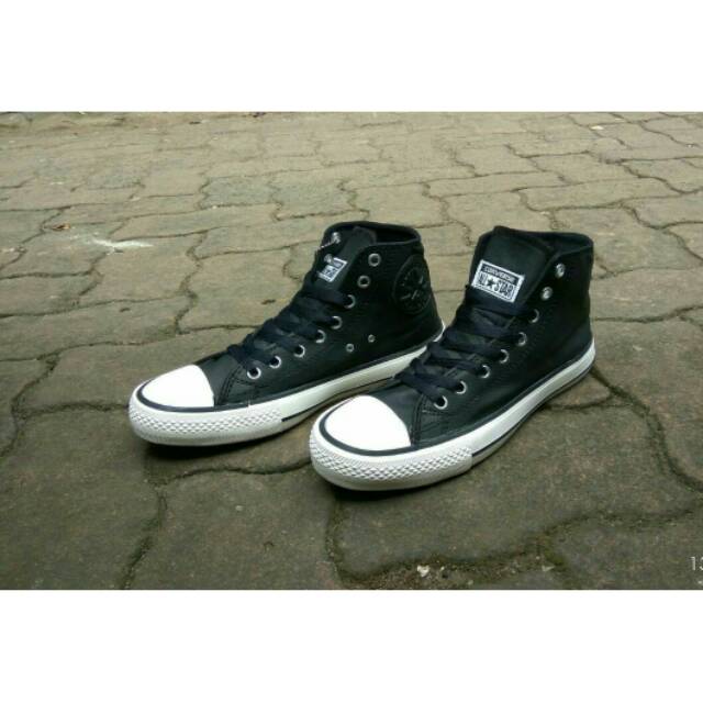 Jual Converse higk kulit hitam | Shopee Indonesia