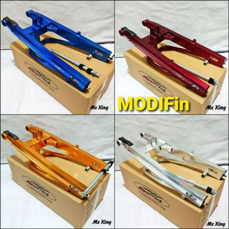 Jual Swing Arm MX KING MX150 Original SuperTrack Aluminium Red Gold ...