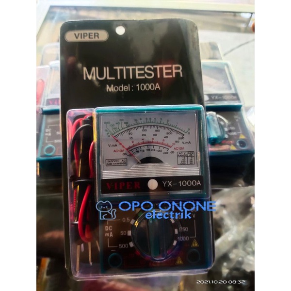 Jual multitester manual kecil merk viper kualitas cukup bagus | Shopee ...