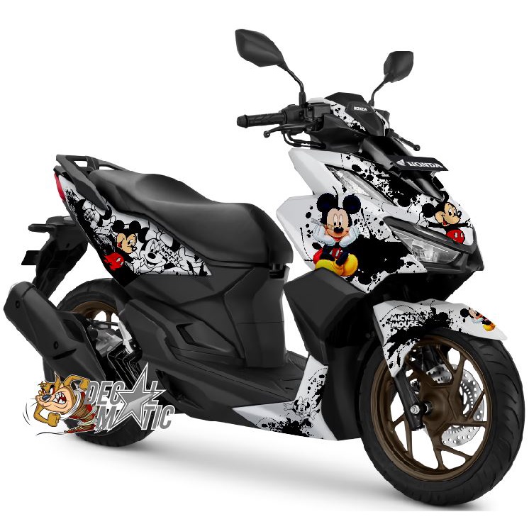 Jual Decal Stiker Full Body Vario 160 New Honda Click Mickey Mouse ...