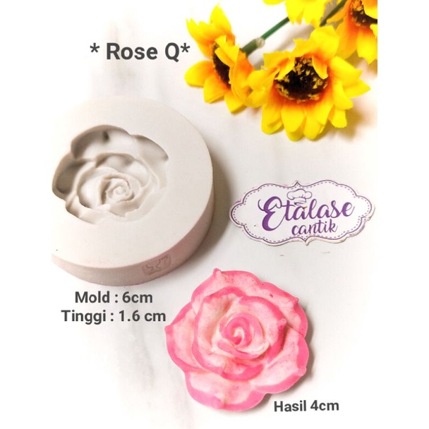 Jual Cetakan mawar Besar Silikon Mawar Besar bunga cetakan puding bunga ...