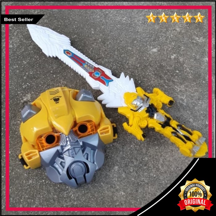 Jual Original Mainan Pedang Topeng Transformer Bumblebee - Set Pedang ...
