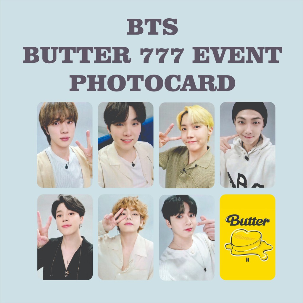 Jual [KUKIRA] Photocard BTS Butter 777 Event | Shopee Indonesia