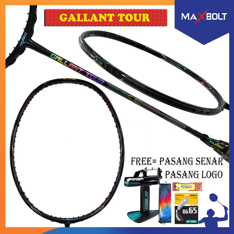 Jual MAXBOLT GALLANT TOUR 43 LBS SUPER KUAT RAKET BADMINTON ORIGINAL ...