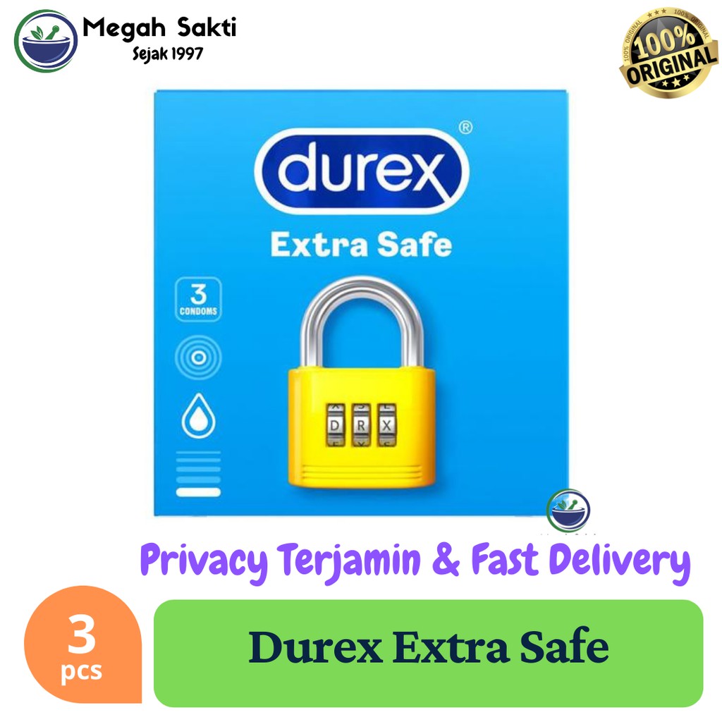Jual Megah Sakti - Kondom Durex Extra Safe - Isi 3 | Shopee Indonesia