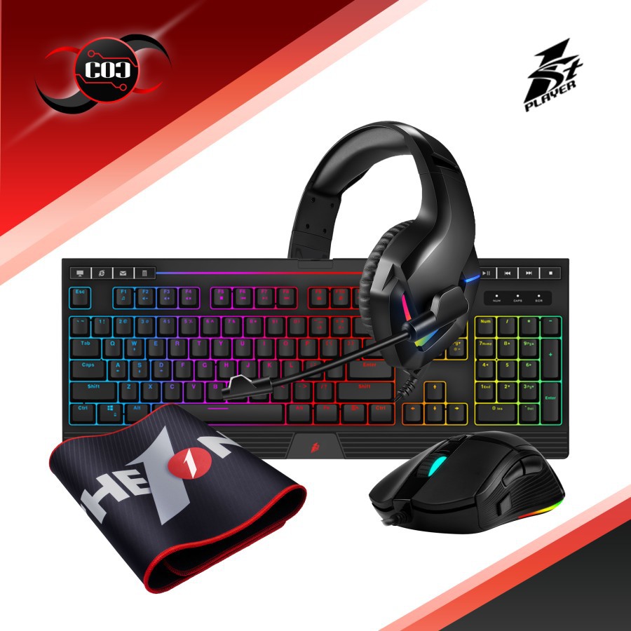 Jual 1STPLAYER Gaming DK9.0 Fire Dancing Kit (Mouse+Keyboard+Headset ...