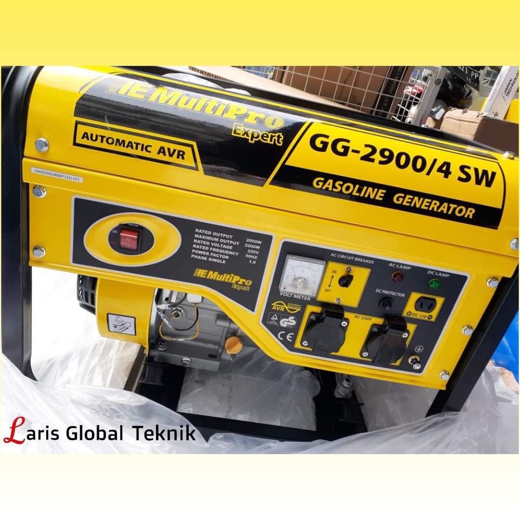 Jual Mesin Genset Bensin gasoline Multipro GG2900/4SW Multipro GG 2900/4 SW | Shopee Indonesia