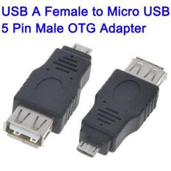 Jual USB type A Female to Micro USB 5 Pin Male OTG Adapter untuk ...