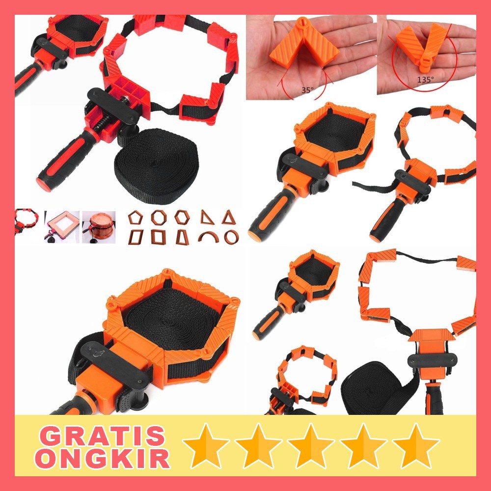 Jual Alat Penjepit Bingkai Kayu Adjustable Corner Perkakas Jepit Tukang ...