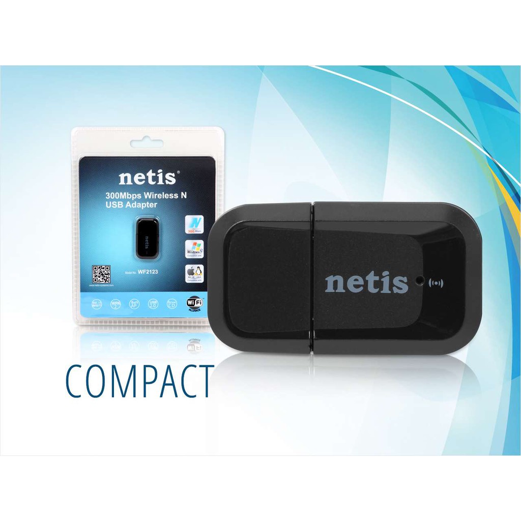 Jual NETIS WF2123 - 300Mbps Wireless N USB Adapter | Shopee Indonesia
