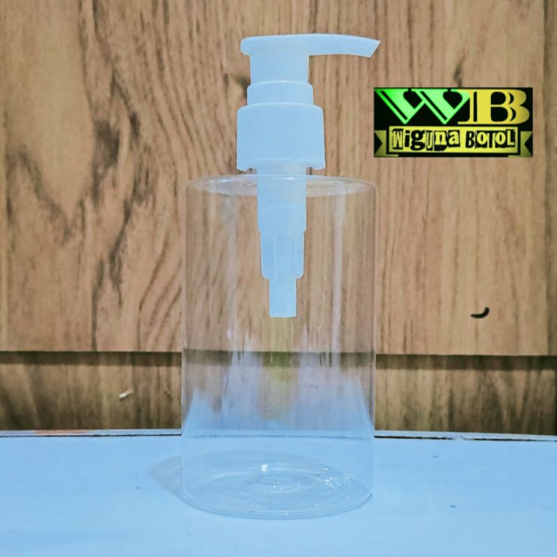 Jual Botol Pump 250ml / Botol PET 250ml Model RFS Tutup Pump Lotion / Botol Plastik Pump 250ml ...