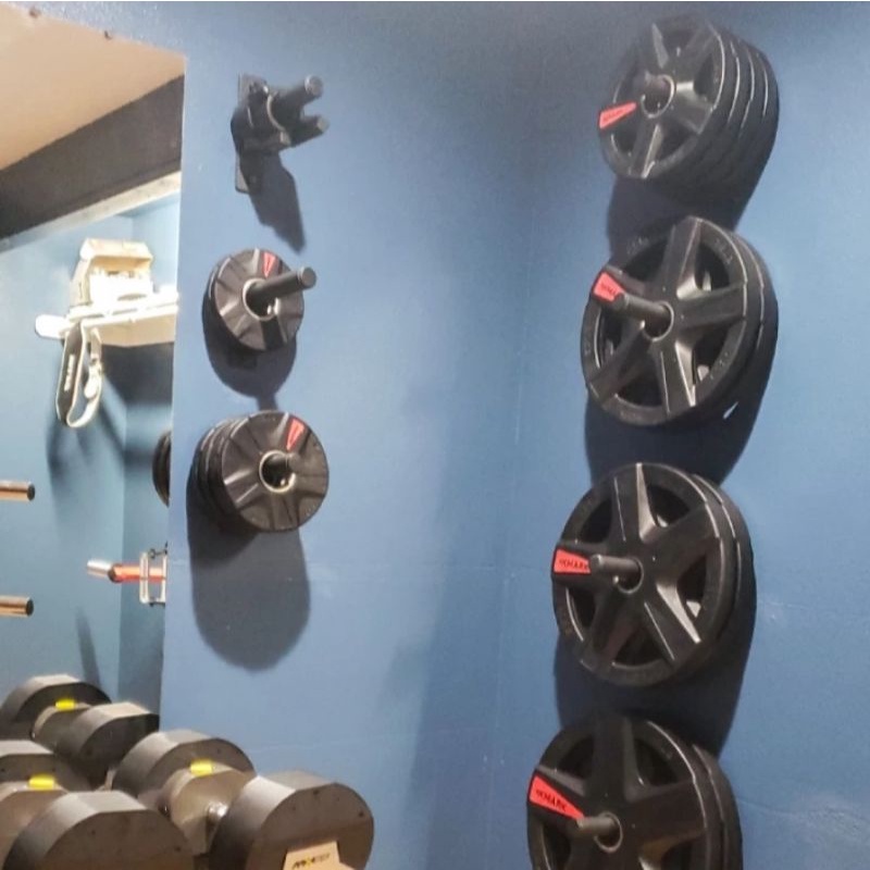 Jual ALAT FITNESS RAK BARBEL DINDING GANTUNGAN GANTUNG PELAT BARBEL ...