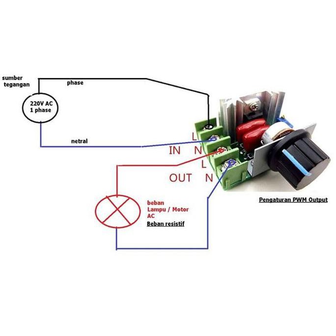 Jual Pwm Ac Motor Speed Control 50V-220V 2000W 10A Inwer3343 Ayo Beli ...