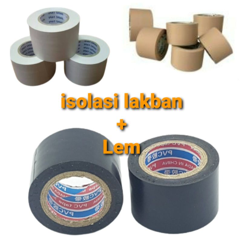 Jual Isolasi lakban AC + Lem pembalut pipa ac ada lem duct tape dengan ...