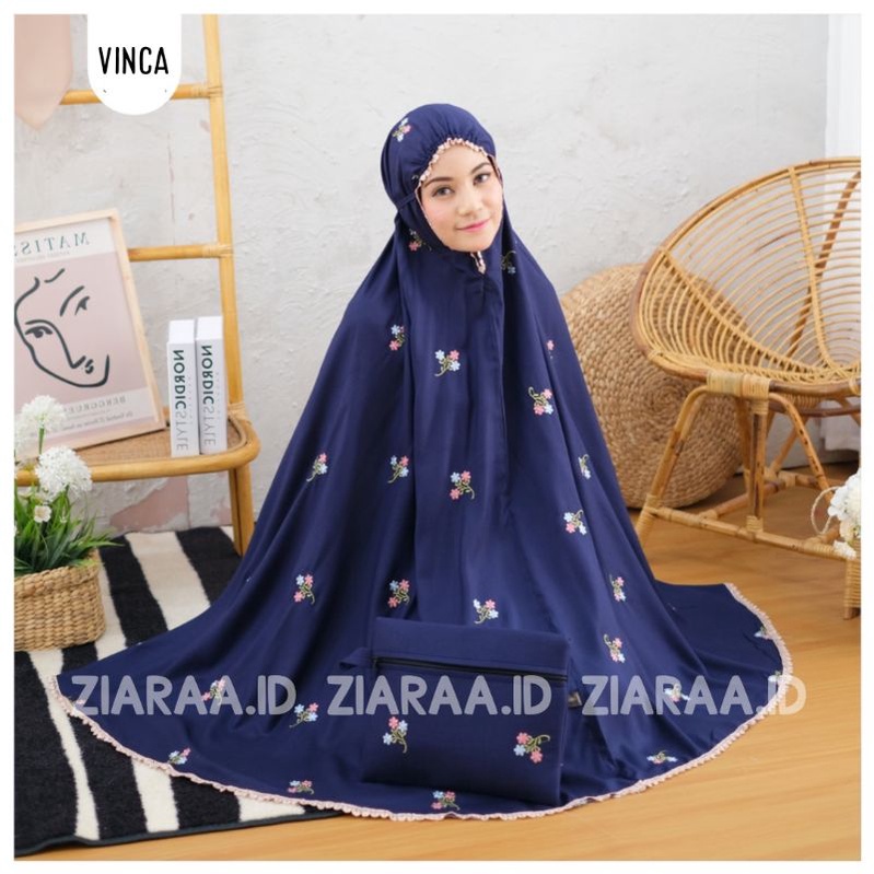 Jual ZIARA.ID - MUKENA DEWASA KATUN BORDIR NADIRA JUMBO / MUKENA JUMBO ...