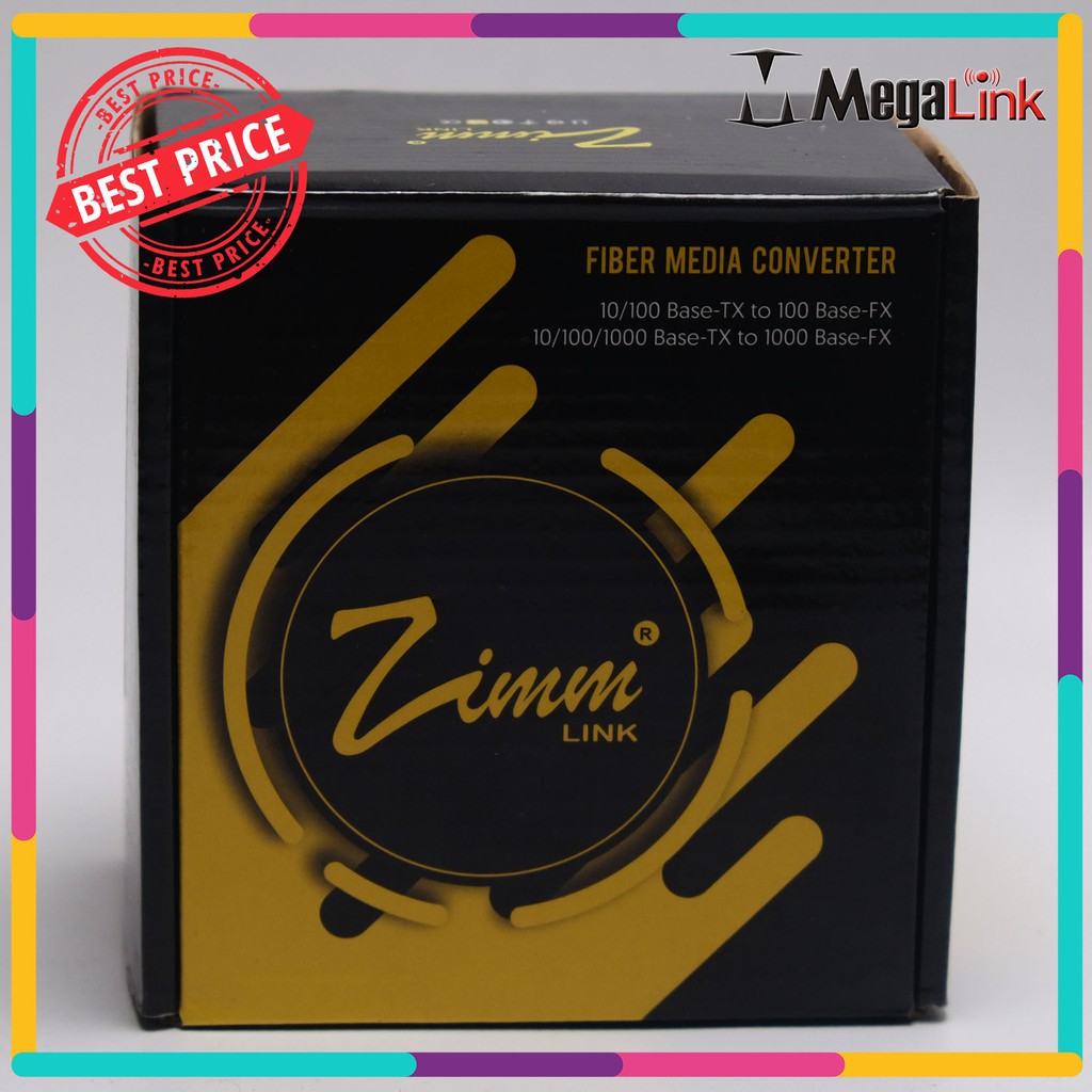 Jual MEDIA CONVERTER ZIMMLINK ZCF-111F GOLD AB 10/100 | Shopee Indonesia