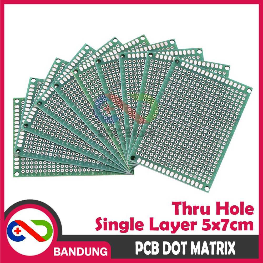 Jual PCB Dot Matrix Thru Hole Single & Double Layer | PCB Lubang Bolong ...